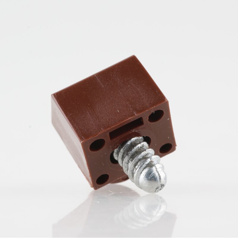 Häfele Korpusverbinder Wandverbinder mit Schraube 14x16mm Kunststoff