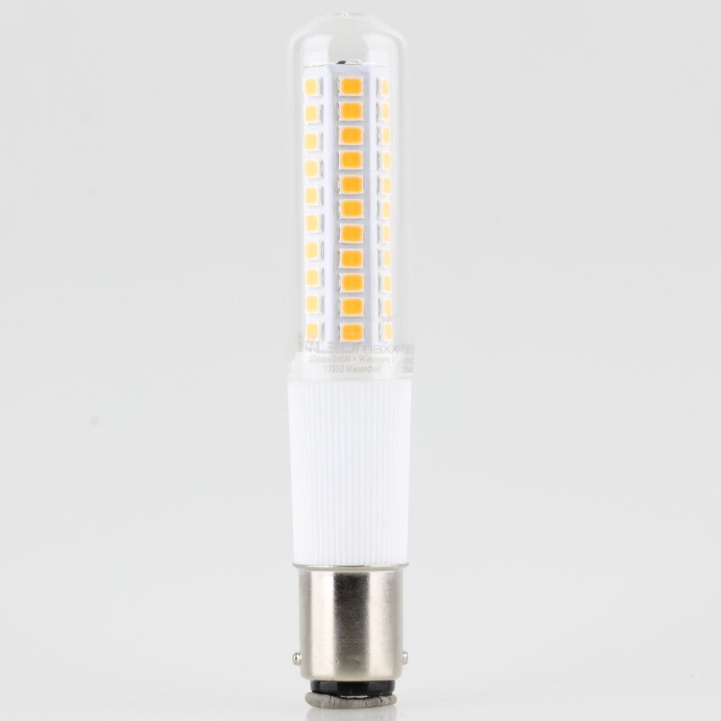B15d LED Leuchtmittel Lampe 8W T18 3000K 840lm LEDmaxx