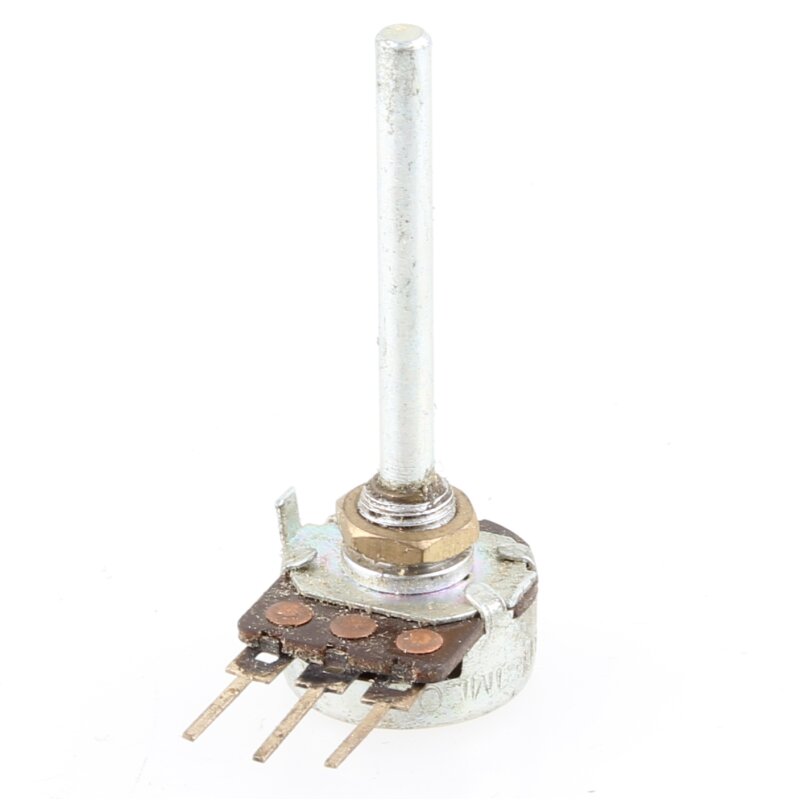 Dreh-Potentiometer mono 1M Ohm log mit 35/4mm Achse