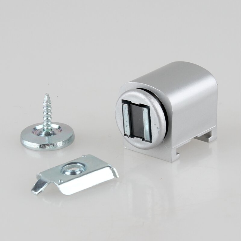 Häfele Schnappverschluss Schnäpper silberfarben mit Magnet Haftkraft