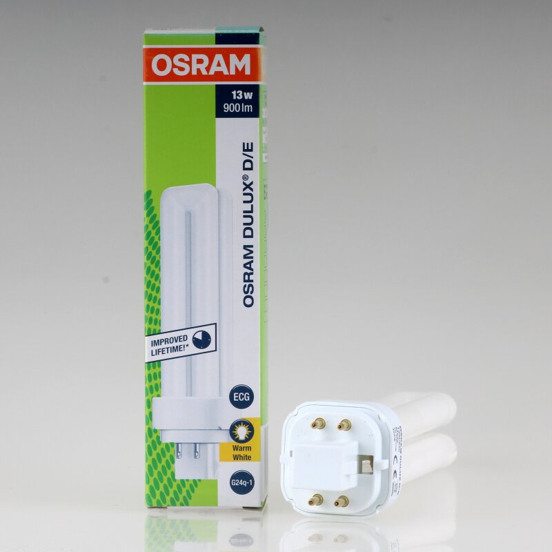 Osram Dulux D/E 13W/830 G24q-1 4-Pin Kompaktleuchtstofflampe