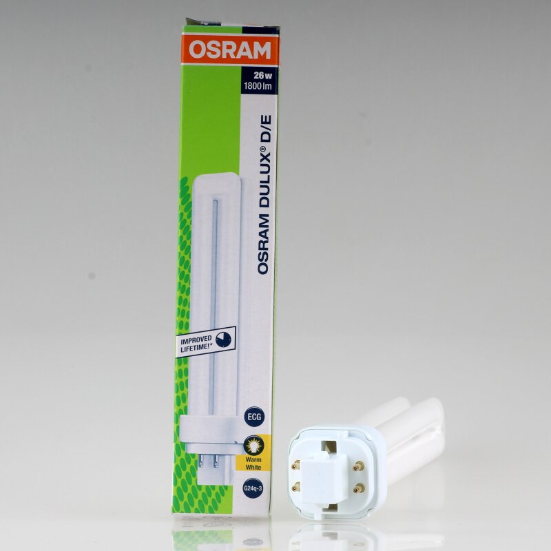 Osram Dulux D/E 26W/830 G24q-1 4-Pin Kompaktleuchtstofflampe|Radio Kö