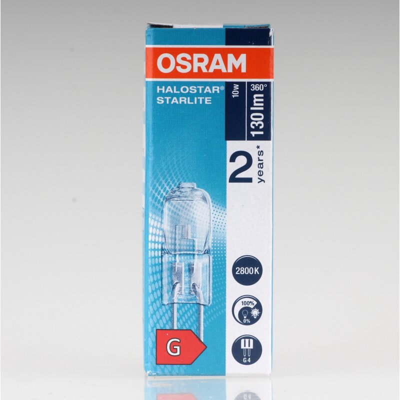 Osram Halostar Starlite 10W G4 12V Halogen-Leuchtmittel 64415