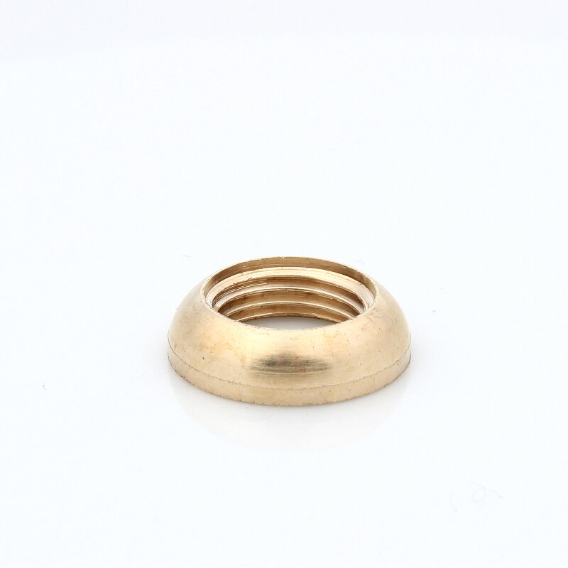 M10x1 Halbrundmutter 20x4mm Messing|Radio Kölsch