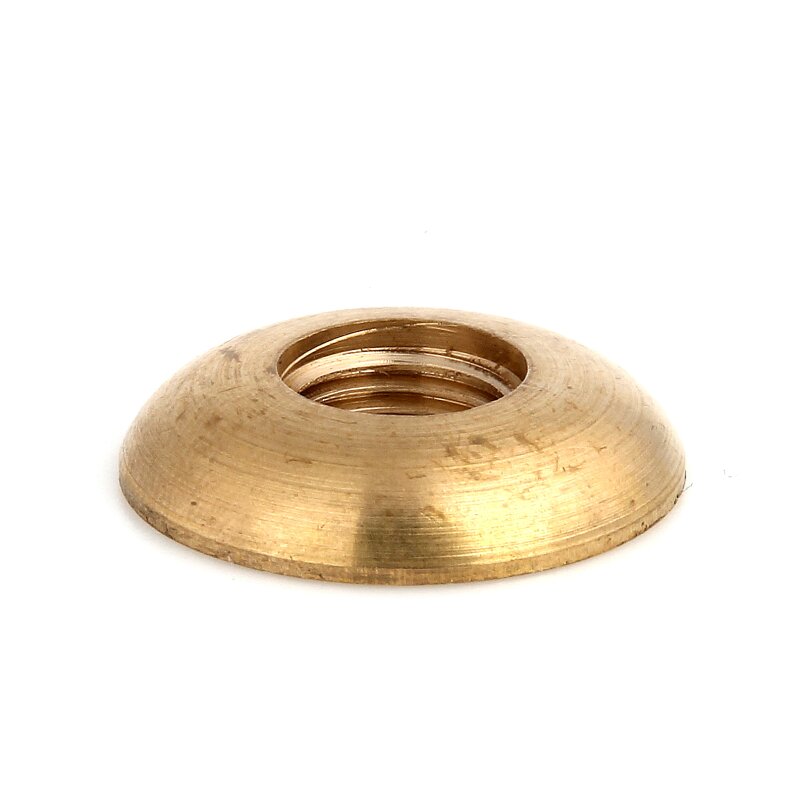 M10x1 Halbrundmutter 24x5mm Messing|Radio Kölsch