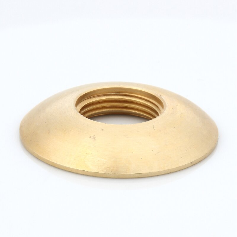 M16x1 Rundmutter Messing roh unbehandelt 19x3mm | Radio Kölsch