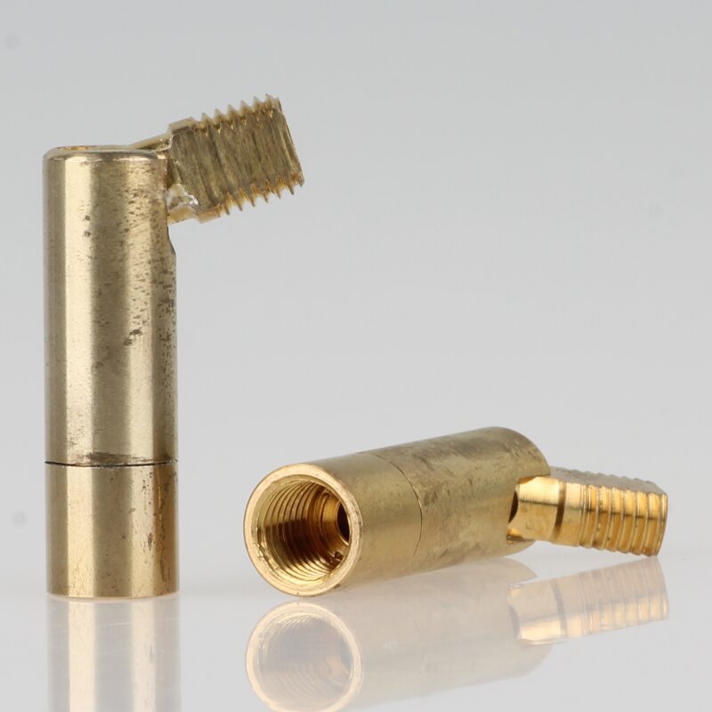 Lampen Dreh-Kippgelenk 13x41mm Messing roh M8x1 | Radio Kölsch