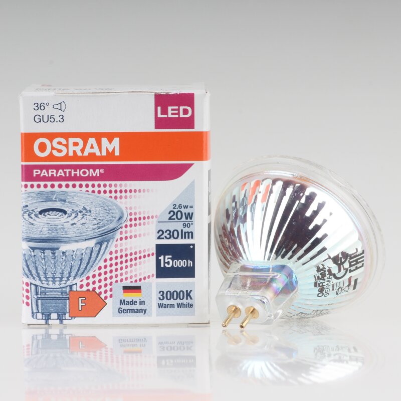 Osram LED GU5.3 2,6W=20W 12V 3000K 230lm Reflektor|Radio Kölsch