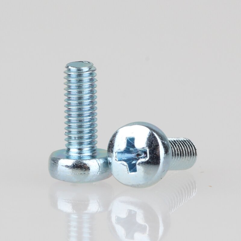 M3 Linsenschraube 4mm verzinkt mit Kreuzschlitz DIN 7985