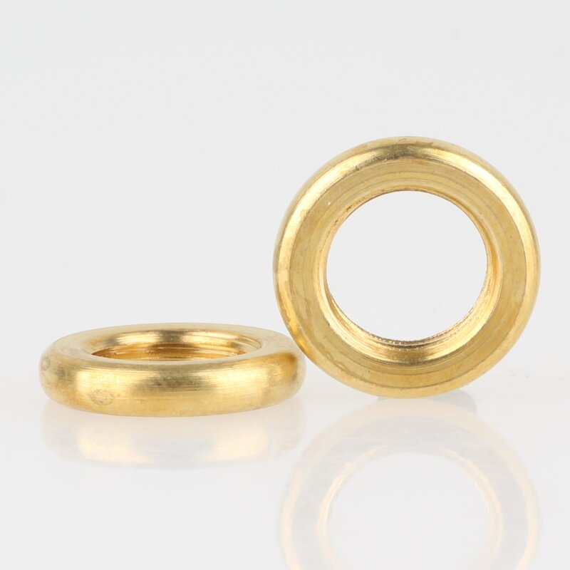 M10x1 Rundmutter 15x3mm Messing|Radio Kölsch