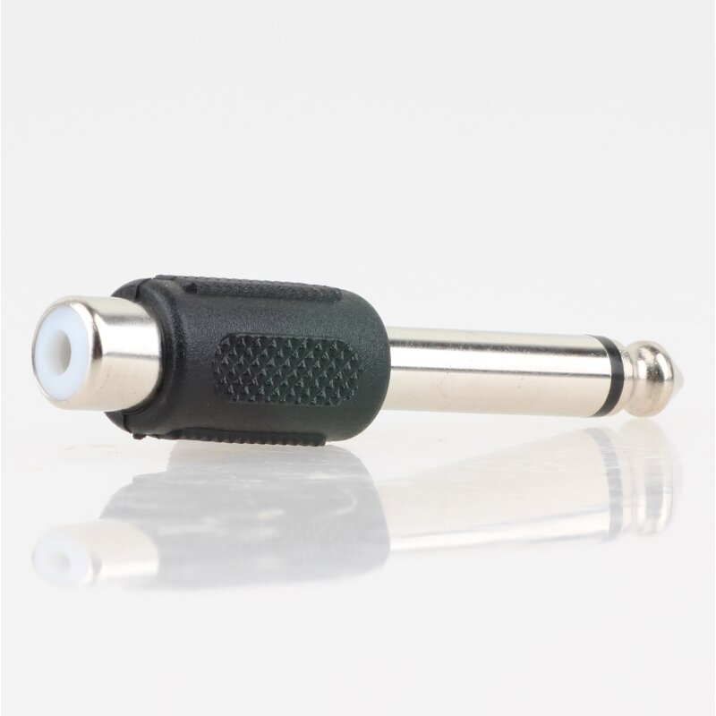 Klinkenstecker 6.3mm Mono auf 1 x Cinch Kupplung|Radio Kölsch